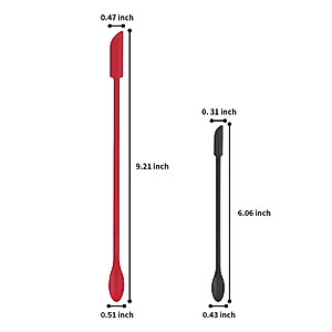 Mini Spatula and Micro Swabs, Cuttte 2pcs Makeup Spatula Small Spatula for Cosmetics and 500 PCS Disposable Micro Swabs for Eyelash Extension