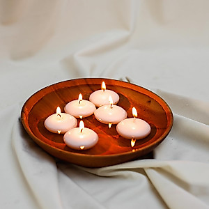 24 Bulk White Floating Candles-2 inch Unscented Tealights - for Romantic Weddings Decorations Pool Centerpieces Parties