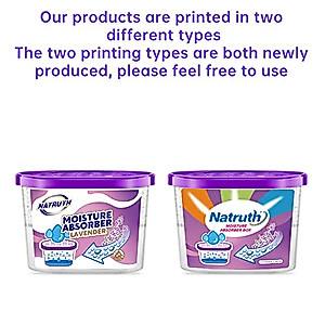 NATRUTH Moisture Absorbers With Lavender Scent,12.5OZ*6-Pack Portable Closet Dehumidifier, Odor Eliminator Absorber Bucket,Humidity Absorber,Cleaner Air Dehumidifier for Closet,Bathrooms, Kitchen