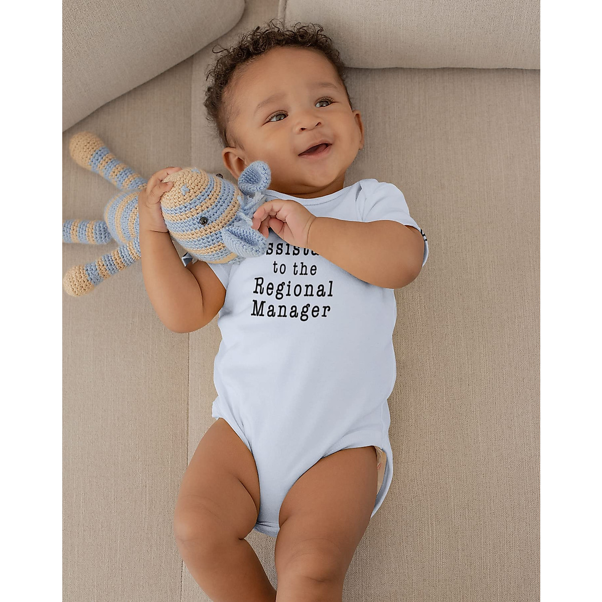 Pop Threads Office Assistant Regional Manager Infant Bodysuit Unisex Baby Girl Boy Clothes Black 6M