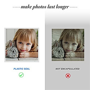 300 Pack 3 Mil Thermal Laminating Pouches, Plastic Laminating Sheets, 9 x 11.5 Inch, 5 x 7 Inch, 4 x 6 Inch, 3.7 x 5.3 Inch, 2.2 x 3.7 Inch for Letter, Photo, Note, ID Badge and Business Card Sizes