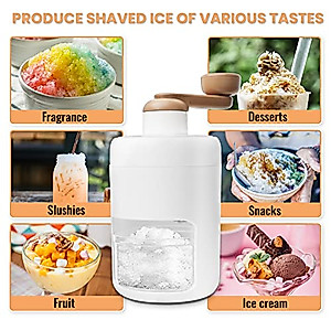 FILTA Shaved Ice Machines and Snow Cone Machine-Portable Ice Crusher and Shaved Ice Machine with Ice Cube Trays-BPA Free
