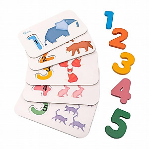 XJYQJD Number Alphabet Flash Cards for Toddlers 3-5 Years, Montessori Alphabet Learning Toys Puzzle ABC Flash Cards Sight Words Games Wooden Letters Matching Animal Flashcards for Toddlers 2-4 Years