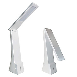 AOIRHLA Portable LED Desk Lamp, Rechargeable LED Lamp, Desk Lamp Battery Powered,Small Cordless Table Lamp, 3 Color Modes,3 Brightness Levels,White