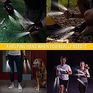 Gifts for Men , LED Flashlight Gloves, Cool Gadgets Christmas Stocking Stuffers Unique Birthday Gifts for Dad Boyfriend Husband Him, Light Gloves Tool for Camping Fishing Car Repairing Hiking