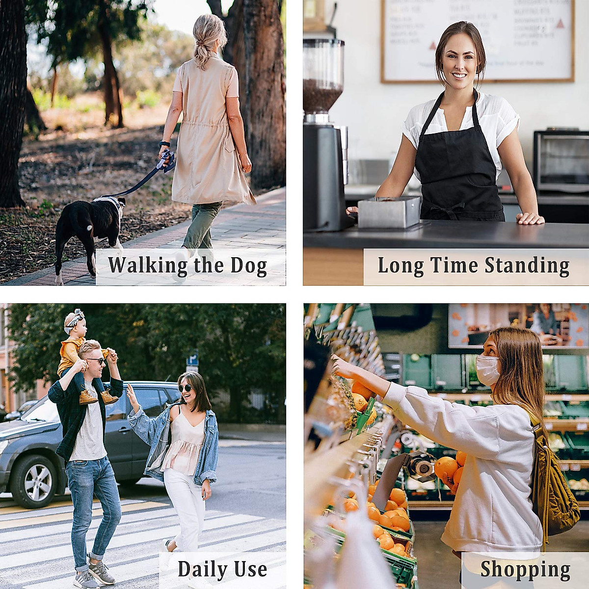 Women's Mesh Garden Shoes Air Cushion Mule Clogs Lightweight Walking Shoes Black EU40 US9.5