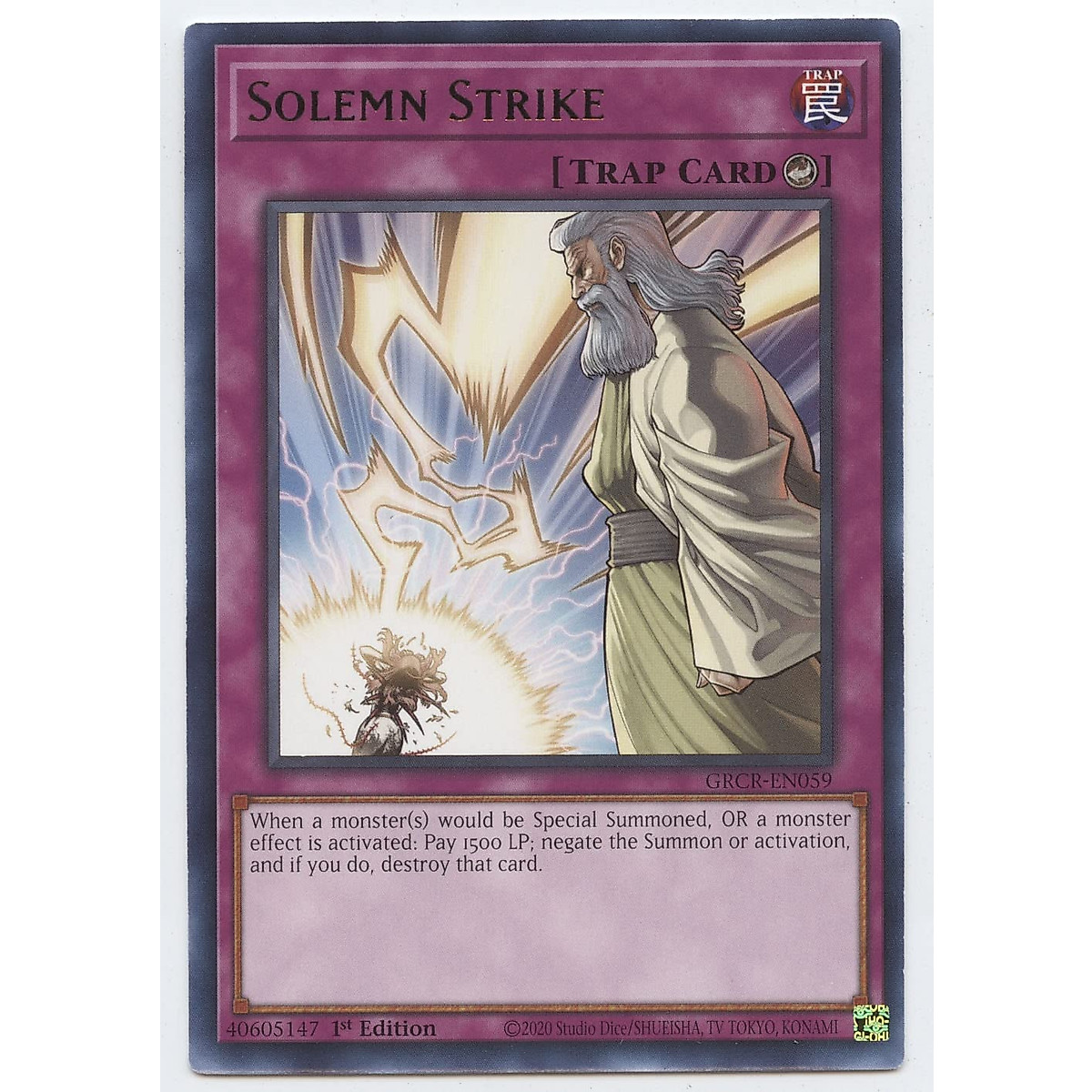 Solemn Strike - GRCR-EN059 - Rare - 1st Edition
