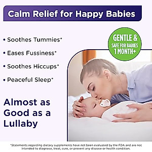 Wellements Organic Nighttime Gripe Water for Babies 1 Month+ (4 Fl Oz) - Baby Gripe Water for Bedtime Relief Gas, Colic & Fussiness - Herbs Promote a Peaceful Night’s Sleep - USDA Certified & Non GMO