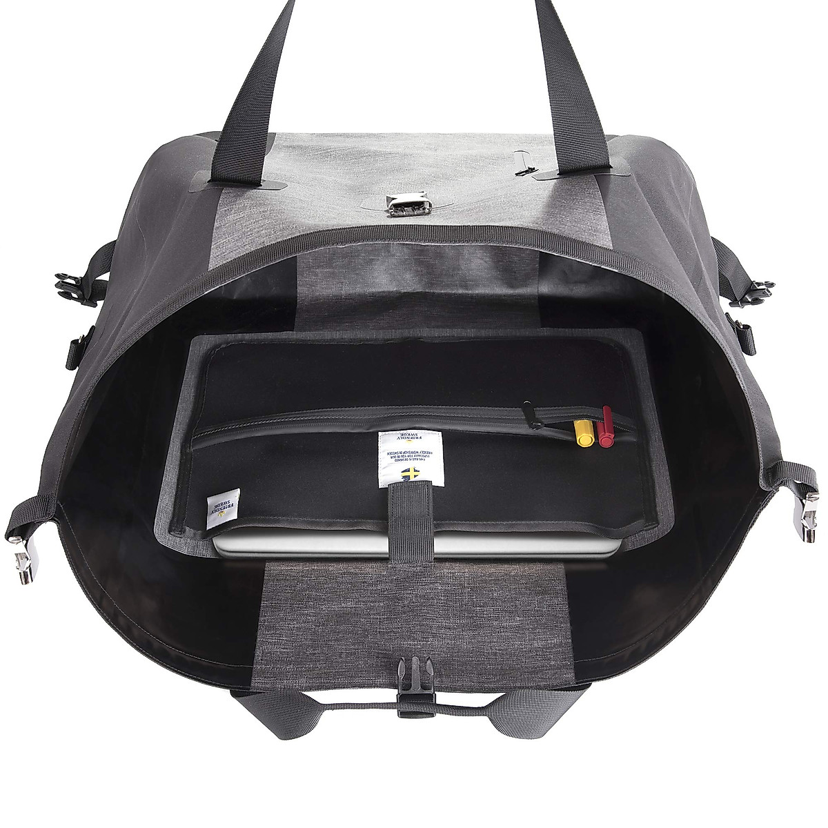 The Friendly Swede Exclusive HÅGA Waterproof Overnight Duffle Bag, Gym Bag, Travel Bag, Weekender Bags for Women, Carry On Bag, Travel Bags for Women and Men - Urban Chic - 15.6" Laptop Pocket - 30L