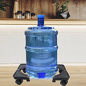 Zerayo Computer Tower Stand,PC Stand Shelf for Floor,CPU Stand with 4 Silent Rolling Casters Mobile Pc Holder,Suitable for Most Game Cases On Computer Tower Floor Stand