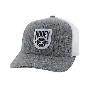 HOOEY Men's Bronx Adjustable Snapback Mesh Trucker Back Hat (Grey)