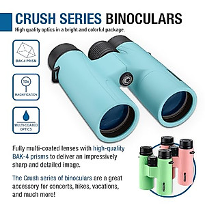 Barska 10x42mm Crush Binoculars, Breeze Blue
