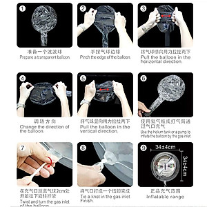 Personalised (1pc 18"/24"/36" bubble balloon+1pc custom sticker) customized balloon personalized print balloon letters text own logo printing advertising custom Party balloons (36inch buble balloon)