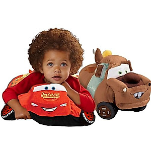 Pillow Pets Disney Pixar Cars 3, Lightning Mcqueen, 16" Stuffed Plush Toy, Red