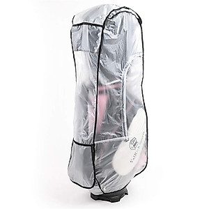 Golf Bag Rain Cover,PVC Clear Rain Cover for Golf Bag,Golf Bag Rain Protection Cover for Golf Push Carts,Waterproof Hood for Golf Bag,Heavy Duty Club Bags Raincoat for Golfer