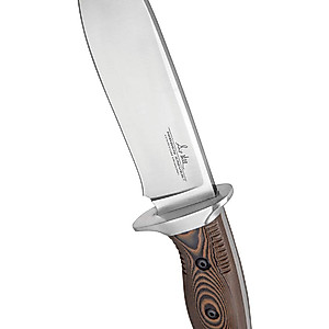Gil Hibben Tundra Hunter Fixed Blade Knife – 420 HC Stainless Steel Blade, CNC Machined G10 Handle Scales, Stainless Steel Pommel – Rugged Hunting Knife for Outdoorsmen - 11” Overall