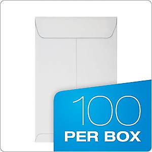 Columbian Catalog Envelopes, 6" x 9", Release & Seal Self-Sealing Closure, 28 lb White Wove, 100 per Box (COLO652)