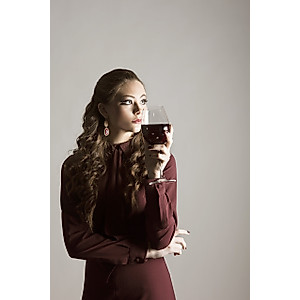 Barski - Handmade Glass - Sparkle - Martini Glass - Decorated with Real Swarovski Diamonds - Gift Boxed - 8.25 oz. - Made in Europe - Set of 2