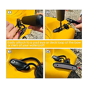 DS. DISTINCTIVE STYLE Kayak Handles 2 Pieces Carry Handles Replacement Kayak Accessories (Front Rear Mount)