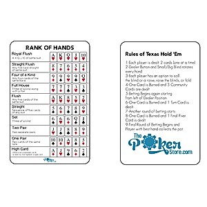 Rank of Poker Hands 10 Single Cards
