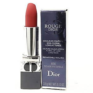 Dior Rouge Lipstick Full Size (666 Rouge En Diable (Matte))