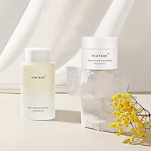 Kimtrue Gentle Eye and Lip Makeup Remover, Double Action of Water and Oil to Clean Quickly for Sensitive and all Skin type- 150ml/5 Fl OZ