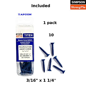 SDS Structural Wood Screws 1/4" x 3 1/2" HH Simpson Strong Tie Zinc Chromate Finish Self Drilling Point P/25