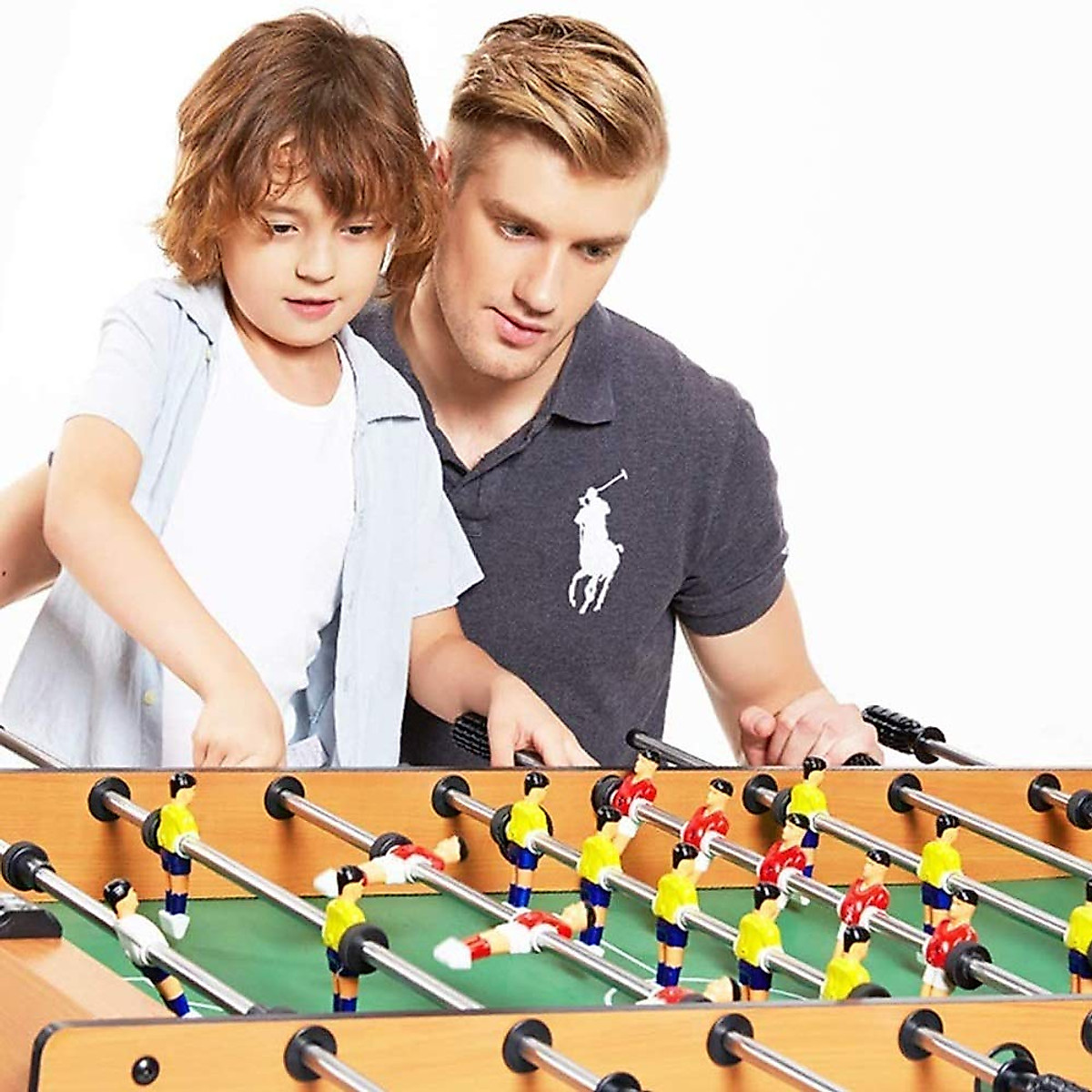 GAOSHENGWUJINGD Foosball Table Game Table Rally and Roar Foosball Table Game Multi Person Table Soccer Adults, Families - Recreational Foosball Games Game Rooms, Arcades, Bars, Parties, Family Night