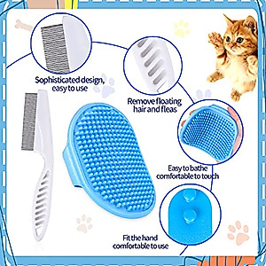 6-Piece Rabbit Grooming Kit, Small Animal Grooming Kit with Pet Hair Remover, Pet Nail Clipper, Flea Comb, Pet Shampoo Bath Brush for Rabbit, Hamster, Bunny, Guinea Pig