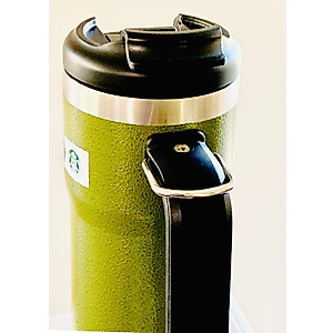 Starbucks + Stanley Military Commitment Double Walled Hammered Stainless Steel Tumbler With Handle