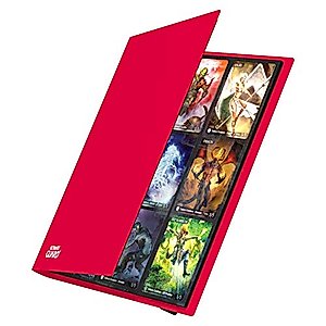 Ultimate Guard Flexxfolio | Trading Card Binder with 9 Side-Loading Pockets per Page | Up to 360 Cards | Red, Sturdy Card Collection Album designed for Double-Sleeved TCG Cards