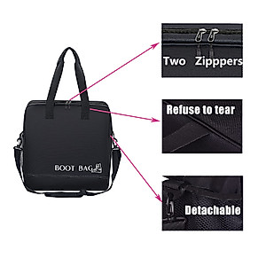 LYFFXYH Ski Bag and Ski Boot Bag Fit Skis Up to 200cm- 600D Polyester Ski Bags for Men, Women, Adults, and Children…