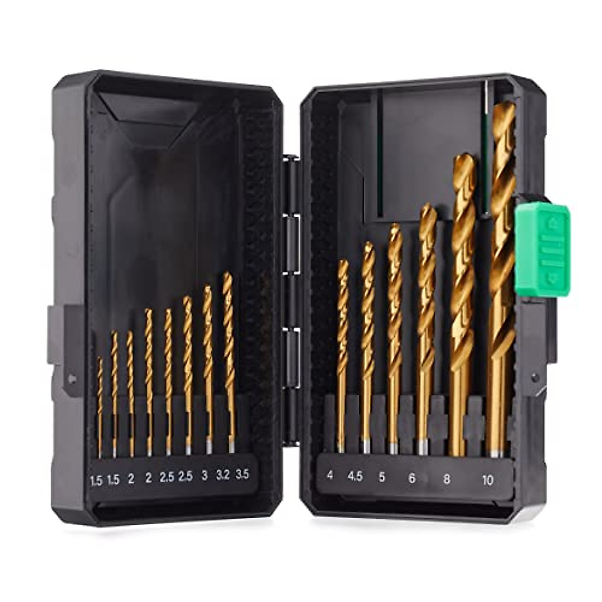 Amazon Brand - Denali 15-Piece Titanium Drill Bit Set