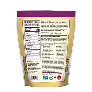 Bob's Red Mill Organic Gluten Free Buckwheat Groats, 16-ounce (Pack of 4)