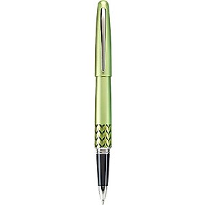 PILOT MR Retro Pop Collection Gel Roller Pen in Gift Box, Green Barrel with Marble Accent, Fine Point Stainless Steel Nib, Refillable Black Ink (91401)