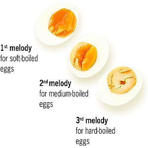 50s BeepEgg – Egg Timer for Boiling Eggs – Musical Egg Cooker for Soft, Medium, Hard Boiled Eggs – Food Safe – Singing Floating Egg Timer – Egg Cooker for 3 Levels of Doneness - Brainstream