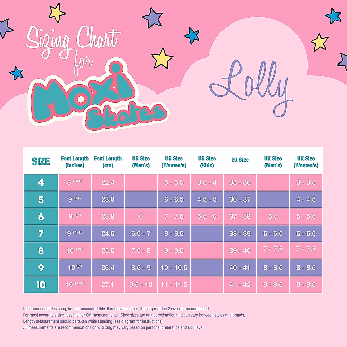 Moxi Lolly Roller Skate - Fashionable Womens Quad Roller Skate | Taffy Purple | Size 7