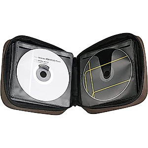 CD Case DVD Case Storage: 40 Capacity CD Holder CD Organizer Portable CD Binder CD Disc Case DVD Wallet Movie Case Small CDs Booklet DVD Album Compact CD Folder Blu Ray Disk Case