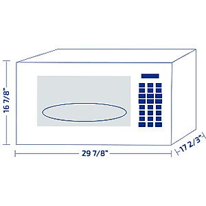 Impecca OM-1600K 1.6 cu. ft. Over-the-Range 30” Microwave Oven 1000 Watts, with Surface Light, 2 Speed Vent System, Touch-pad Controls, Digital Clock, Timer, LED Display and Child Lock, Black