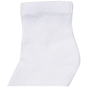 Hanes Ultimate womens 6-pack Ankle athletic socks, White, Shoe Size 5-9 US