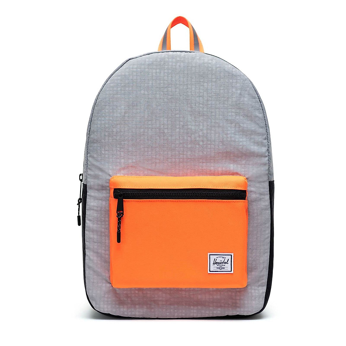 Herschel Supply Co. Settlement Sharkskin Enzyme Ripstop/Black Enzyme Ripstop/Shocking Orange One Size