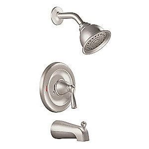 Moen 82910SRN Banbury Posi-Temp Pressure Balanced Tub and Shower Trim, 6.00 x 8.00 x 4.00, Spot Resist Brushed Nickel