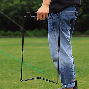 Trash Bag Holder, Outdoors Portable Trash Bag Rack, Durable Garbage Bag Shelf, Kitchen Stand Holder, Multifunctional Desktop Trash Bag Holder, Folding Garbage Holder Stand for Camping Picnic(Black)