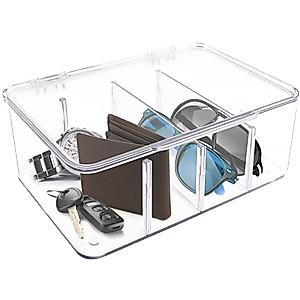 Utopia Home Eye Glasses Holder (Pack of 1) - Premium Sunglass Organizer - Eyeglass Holder & Glasses Storage Organizer for Sunglasses, Reading Glasses & Accessories (Clear)