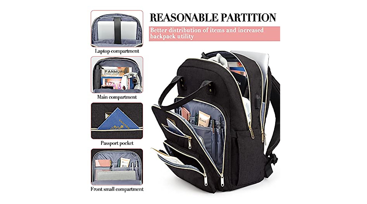 Stylish Kuosdaz Travel Laptop Backpack for Women