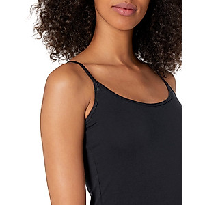Amazon Essentials Women's Slim-Fit Camisole, Pack of 4, Black, X-Large