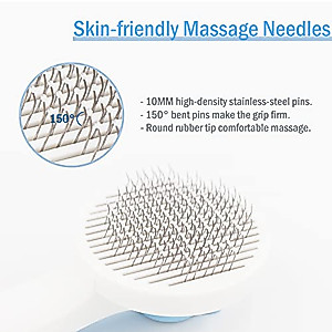 Yintoper Cat Brush with Release Button, Self Cleaning Slicker Brush for Shedding Grooming or Massage, Cat Brush for Indoor Cats Removes Loose Fur, Dog Brush for Short or Long Hair Dogs, Cats, Rabbits