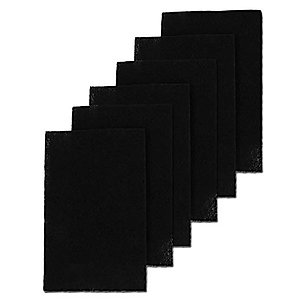 FRESH HEADQUARTERS Replacement Activated Charcoal Filters Compatible with Van Ness Cat Litter Box 6 Pack Bulk Carbon Odor Eliminator