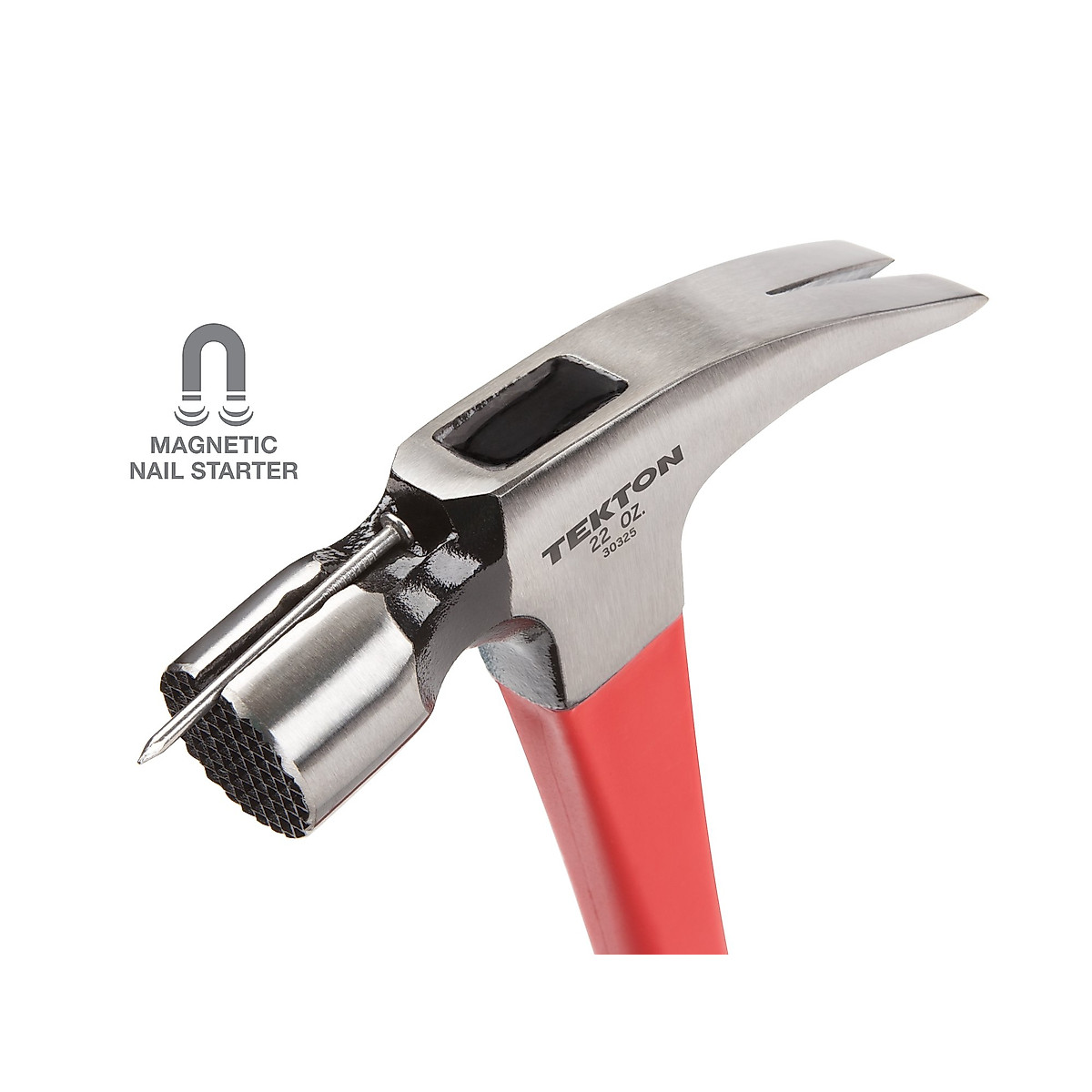 TEKTON 22 oz. Jacketed Fiberglass Magnetic Head Framing Hammer | 30325