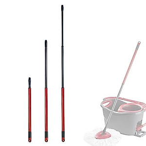 3 Section Telescopic Handle for O-Cedar EasyWring Microfiber Spin Mop Bucket Floor Cleaning System, 22 Inch to 48 Inch Stainless Steel Mop Head Handle